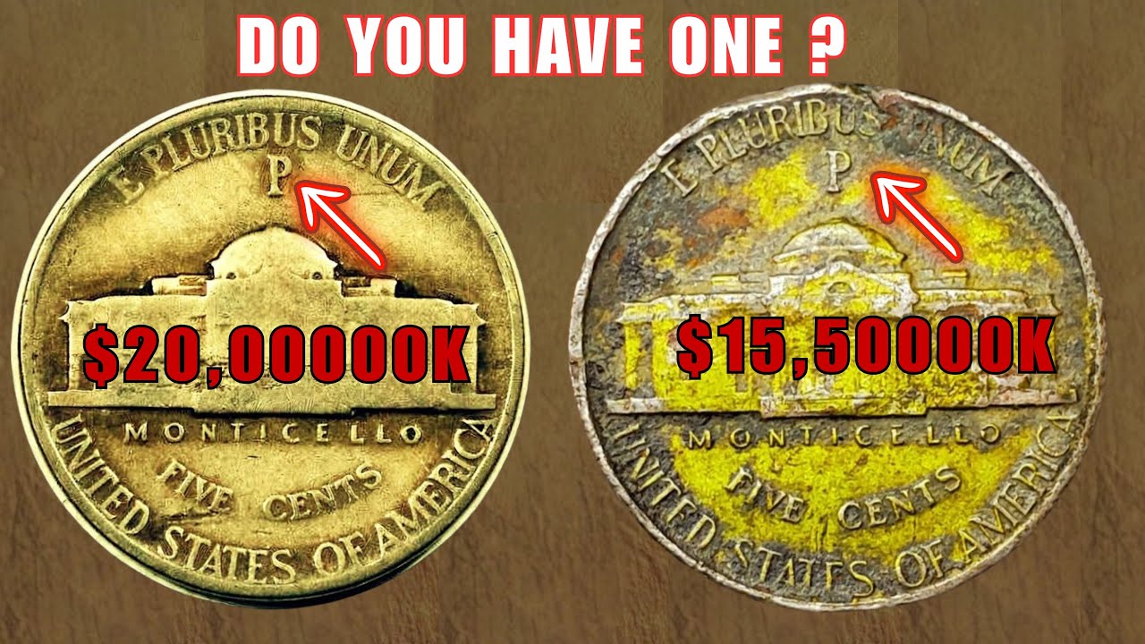 🪙 Jefferson Nickels Worth Up to $250,000+ – Rare 5¢ Coins That Made ...